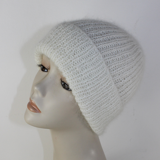 Ravelry: Fluffy 1x1 Rib Beanie Hat pattern by Christine Grant