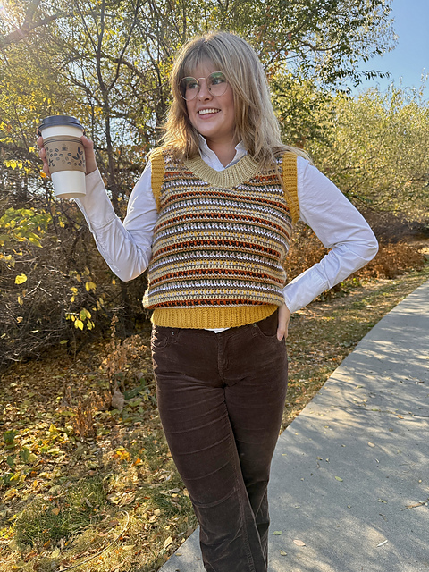 Ravelry: Ultimate Stash Bust Vest pattern by Hunter Scanlan