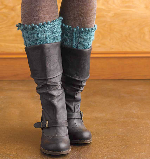 Ravelry: Cabled Boot Toppers pattern by Mags Kandis
