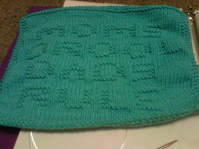 Ravelry: DADS RULE MOMS DROOL CLOTH pattern by Judith Prindle