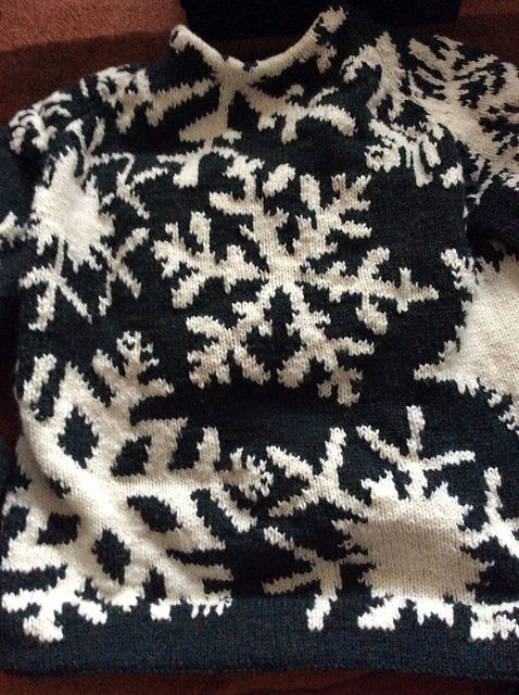 Ravelry: #13 Snowflake Pullover pattern by Michael Simon
