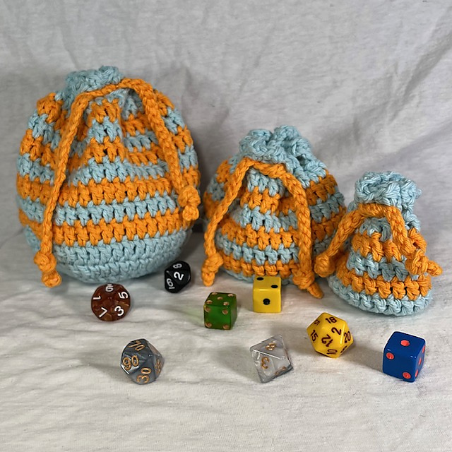 Ravelry: Striped Trinket Bag pattern by Maison Mendoza