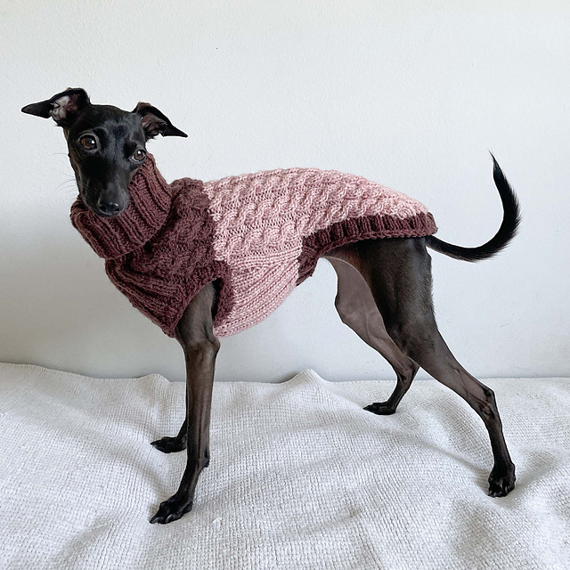 Ravelry: Dog Sweater NIKKI CABLE pattern by Majda Smolnikar