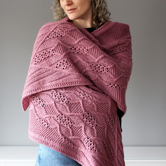 Ravelry: Rose Garden Wrap pattern by Lisa Hannes