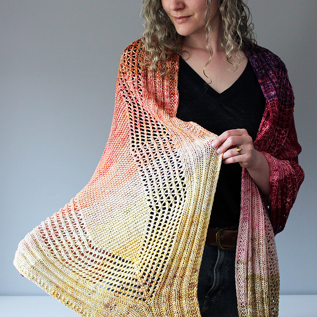 Ravelry: Bag of Sweets Wrap pattern by Lisa Hannes