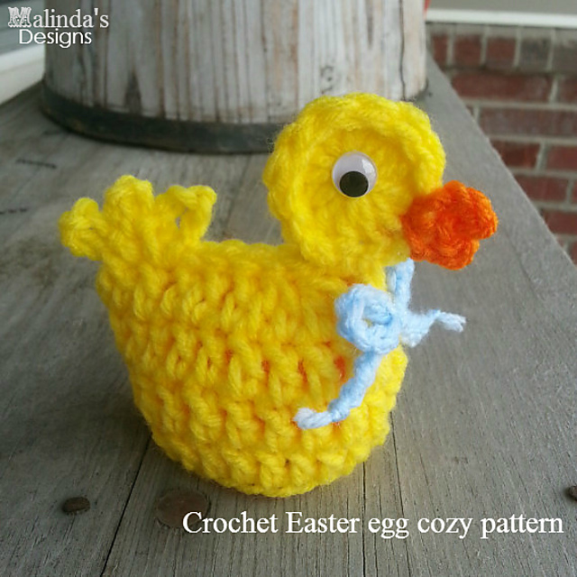 Ravelry: Crochet Easter Egg Cozy Duck pattern by Malinda Andrew