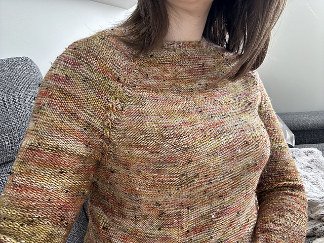Ravelry: Tweedy sweater pattern by coraline kerisit