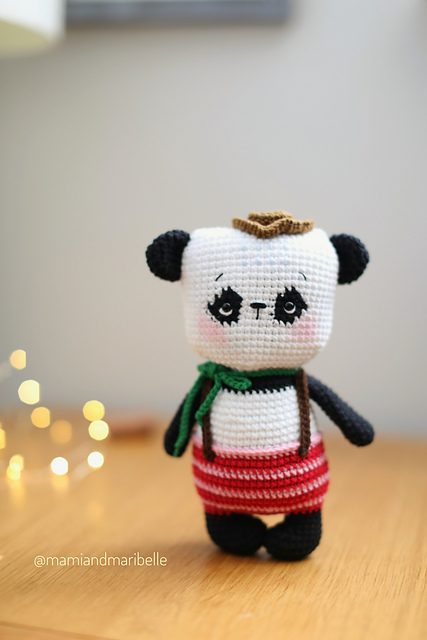 Ravelry: Rocky the panda pattern by Nghia Nguyen