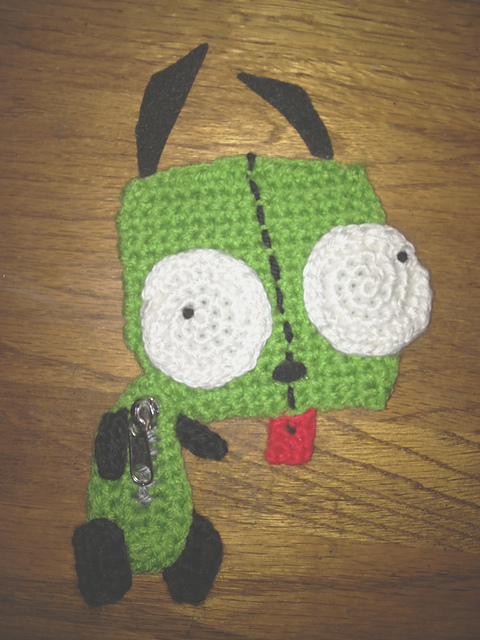 Ravelry: Gir From Invader Zim Applique pattern by Manda Proell