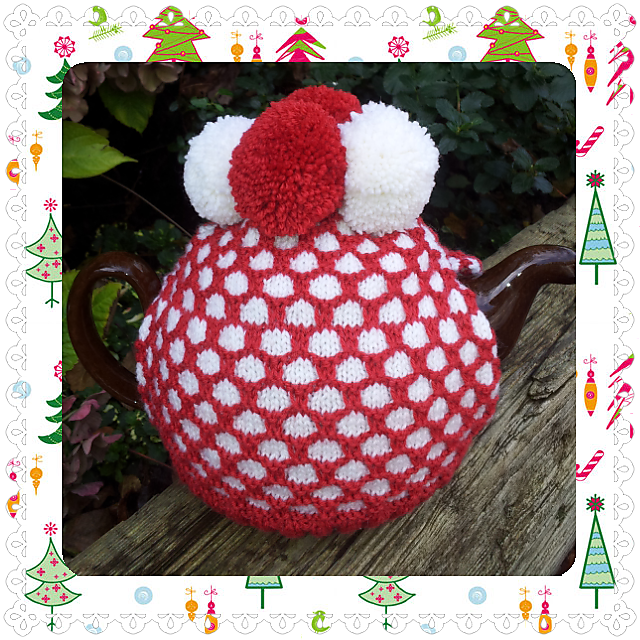 Ravelry: Snowball Christmas Tea Cosy pattern by Manfield Crafts