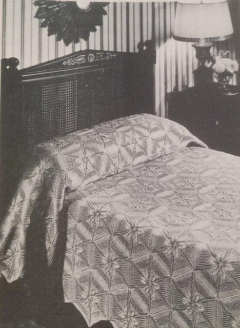 Ravelry: Lily Pond Knitted Bedspread pattern by J&P Coats