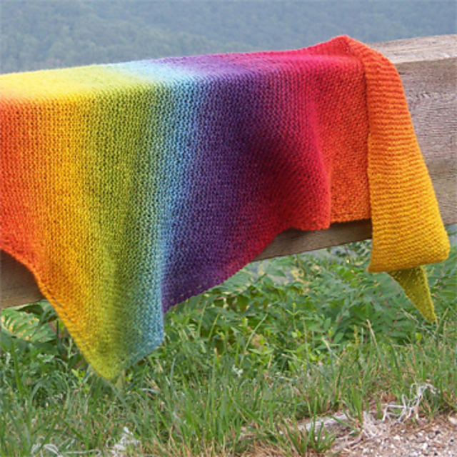Ravelry: Kauni Shawl #219 pattern by Theresa Gaffey