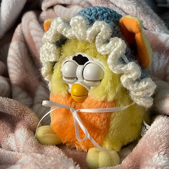 Ravelry: Furby Baby Bonnet pattern by Mesh (Neomechanical)