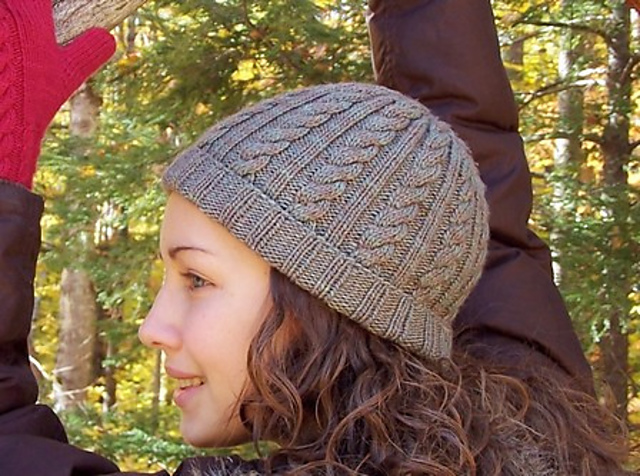 Ravelry: Rib and Cable Hat pattern by Marci Richardson