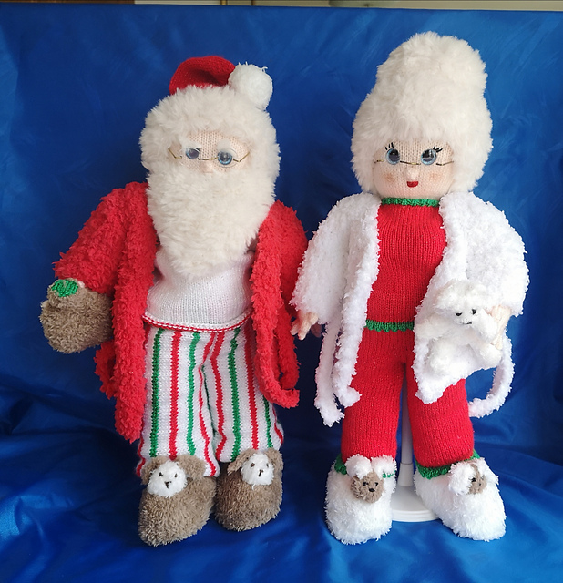 Ravelry: Santa and Mrs Claus pattern by Margaret Tobin