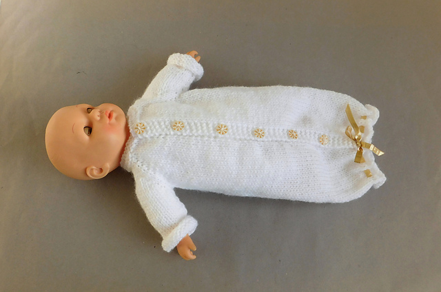 Ravelry: Tiny Topaz Premature Baby Sleeper pattern by marianna mel