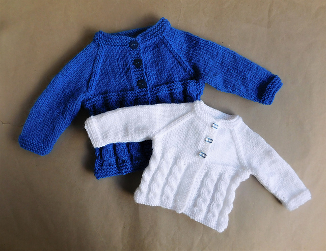 Ravelry: Freddie Cabled Baby Jacket pattern by marianna mel