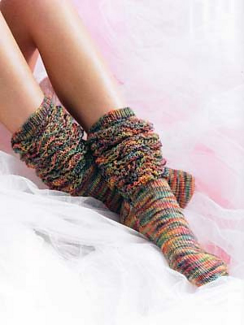 Ravelry: Slouchy Socks pattern by Jenny Watson