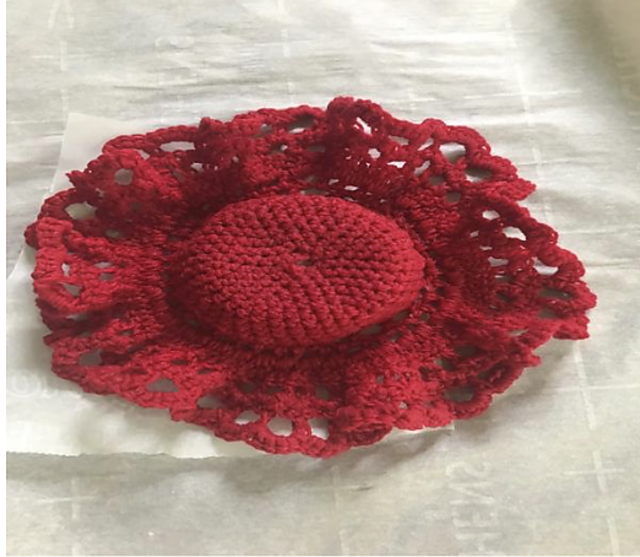 Ravelry: Frilly Filet Style Mini Hat pattern by Maria Snyder