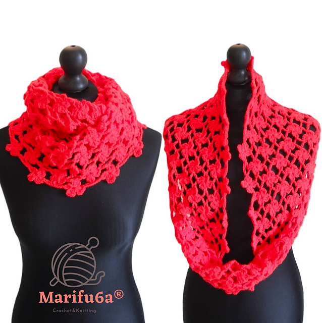 Ravelry: Beginners Flowers Cowl pattern by Marina Zvirgzdina