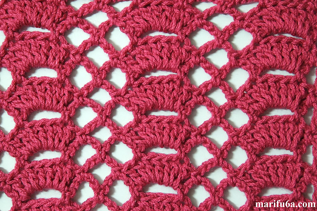 Ravelry: easy fan blanket pattern by Marina Zvirgzdina