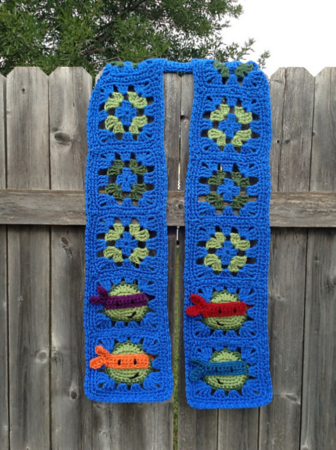 Ravelry: Ninja Turtle Scarf pattern by marillionjade24