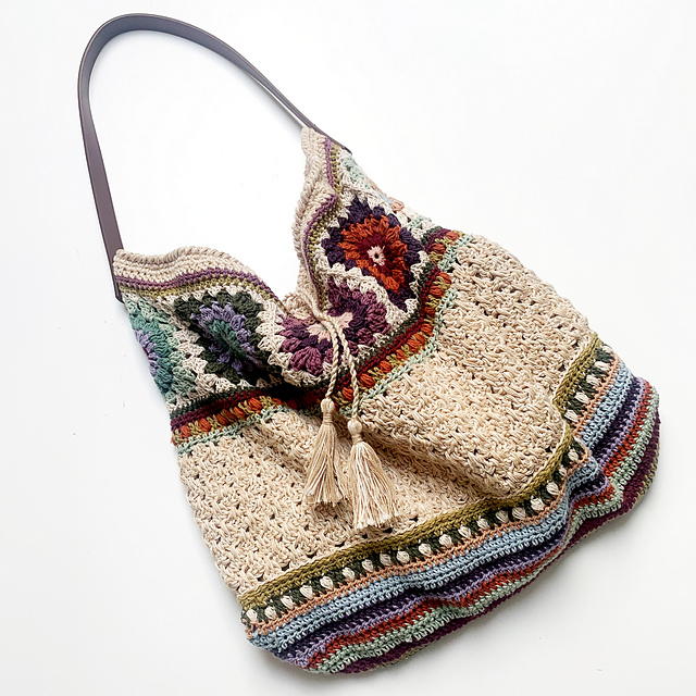 Ravelry: boho Style Shoulder Bag pattern by Mariolina Gasparini