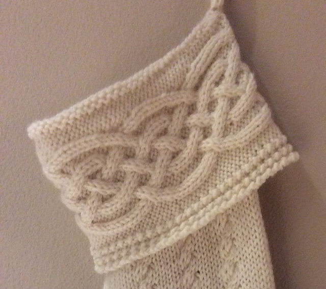 Ravelry: Celtic Noel Christmas Stocking pattern by Julie Steinhafel