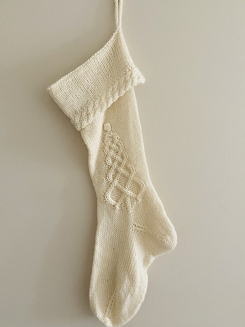 Ravelry: Celtic Christmas Tree Stocking pattern by Julie Steinhafel