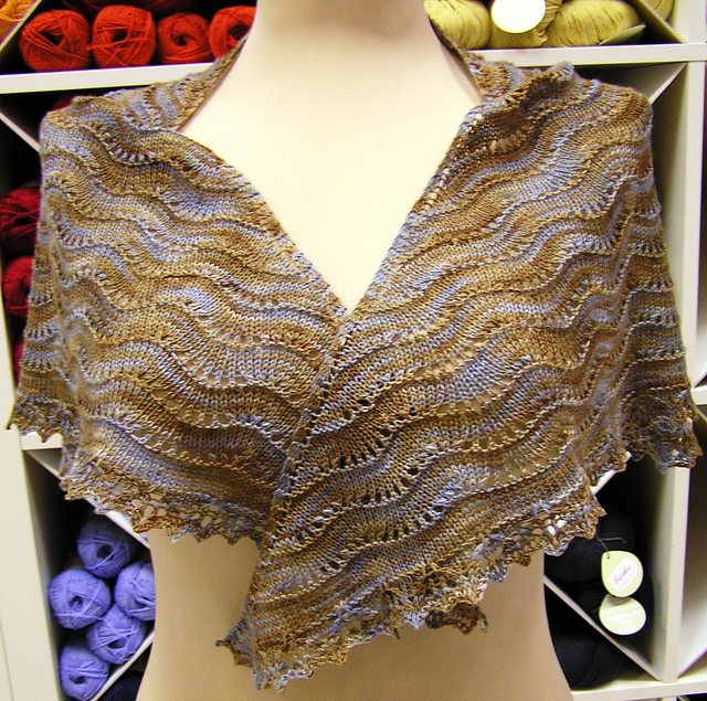Ravelry: martuf's Waves Over Reef Shawl (Testing Skywave Shawl)