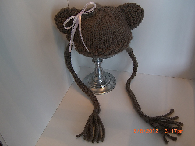 Ravelry: Bulky Bear Baby Ear Flap Knit Hat pattern by Mary Beth Petrone