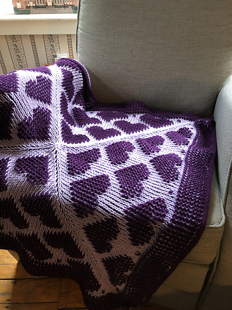 Ravelry: Heart Throw pattern by Lily M. Chin