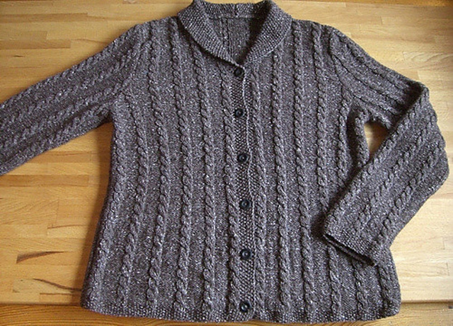 Ravelry: Cabled Tweed Jacket pattern by Debbie Bliss