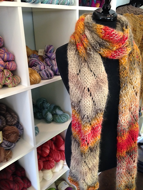 Ravelry: Winter Flame Scarf pattern by Benjamin Matthews