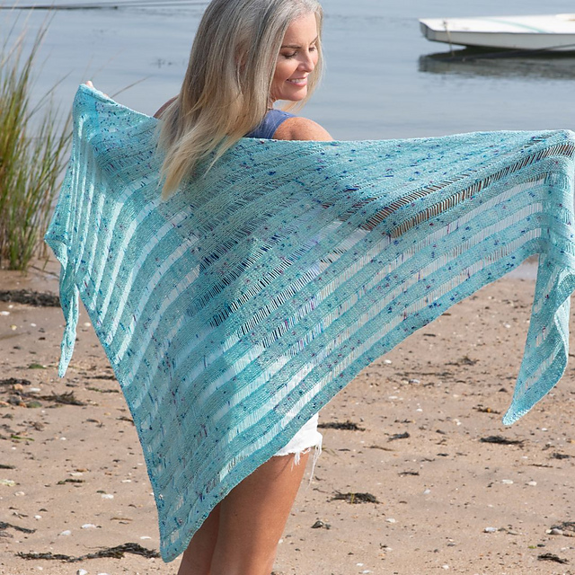 Ravelry: East Bay Coastline Shawl pattern by Rosann Fleischauer