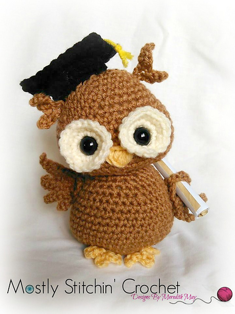 Ravelry: Newton the Graduation Owl pattern by Mostly Stitchin' Crochet ...