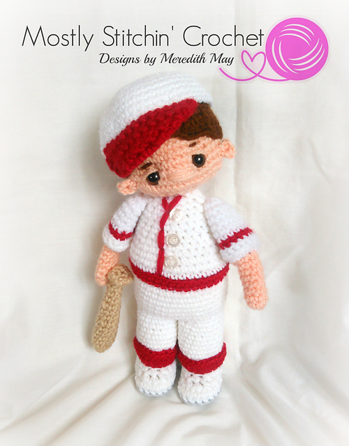 Ravelry: Baseball Player pattern by Mostly Stitchin' Crochet Designs by ...