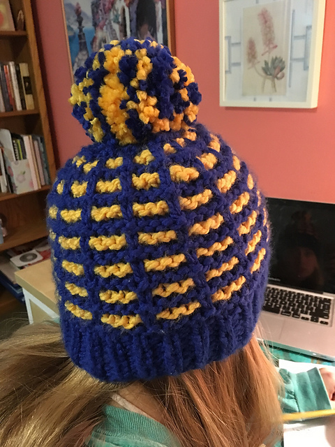 Ravelry: Rollins Hat or Howl pattern by Melissa Barber
