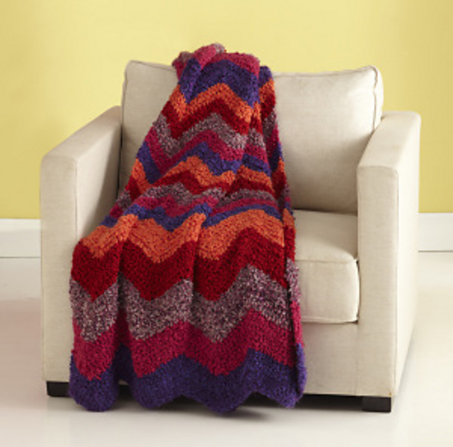 Ravelry: Easy Windy Ripple / Easy Fiery Ripple Afghan pattern by Lion ...