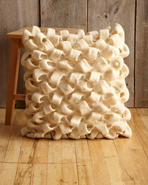 Ravelry: Felted Loops Pillow pattern by Lion Brand Yarn