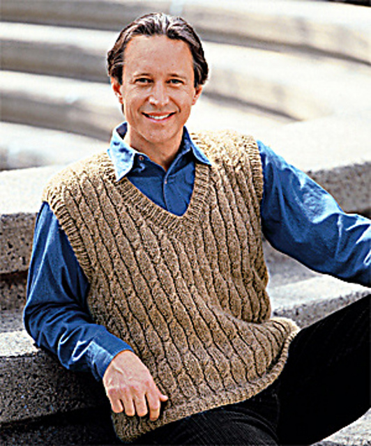 Ravelry: Smart Investment Vest #1183AD pattern by Lion Brand Yarn