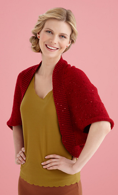 Ravelry: Sparkling Shrug pattern by Lion Brand Yarn