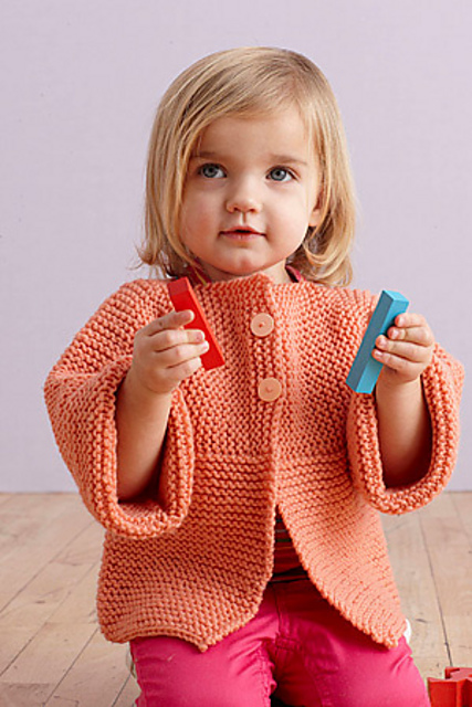 Ravelry: Fresh Melon / Snowfall Cardigan pattern by Lion Brand Yarn