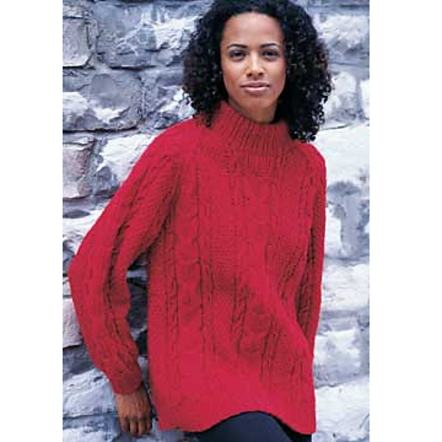 Ravelry: Cabled Raglan #4191 pattern by Patons
