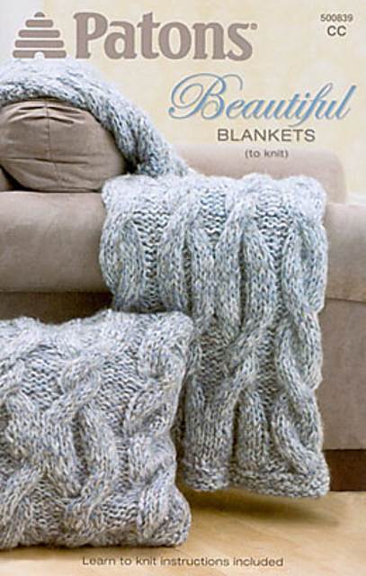 Ravelry: Cables Blanket and Pillow pattern by Patons