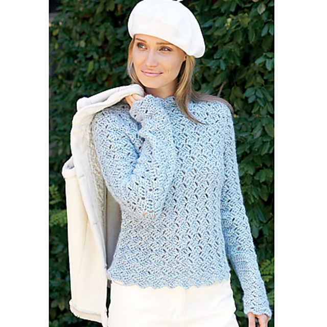 Ravelry: Crosshatch Pullover pattern by Patons