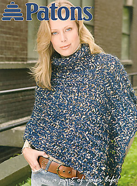 Ravelry: Cowl Neck Poncho pattern by Patons