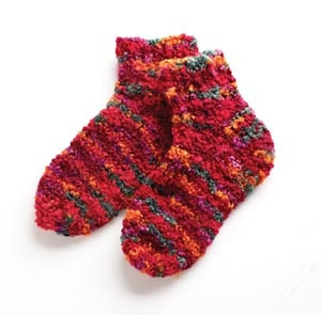 Ravelry: Cozy Slipper Socks pattern by Lion Brand Yarn