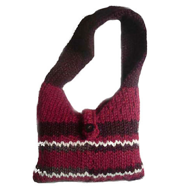 Ravelry: Loom-Knit Bee Bopper Bag pattern by Authentic Knitting Board