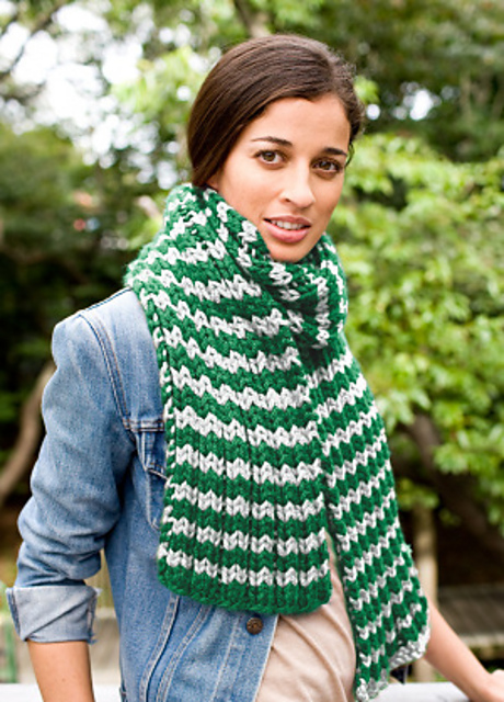 Ravelry: Hometown Scarf pattern by Lion Brand Yarn